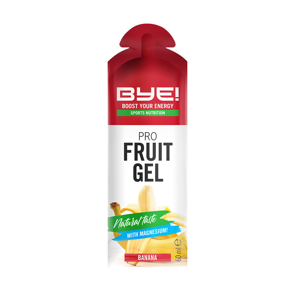 BYE! Pro Fruit Gel - 1 x 60 ml - Energy Gels without caffeine - Energy ...