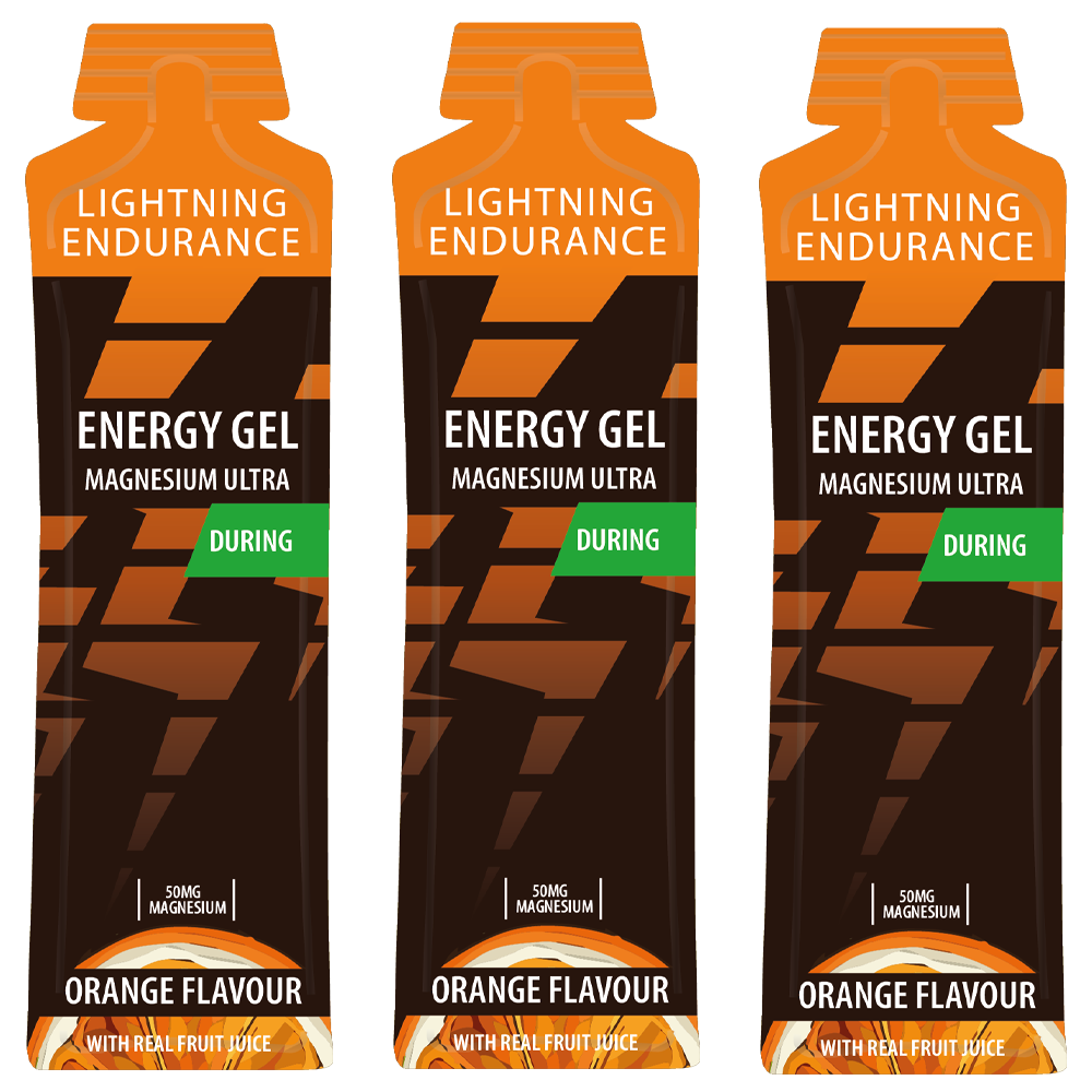 Lightning Endurance Energy Gel Magnesium Ultra - Orange - 24 x 60 ml ...