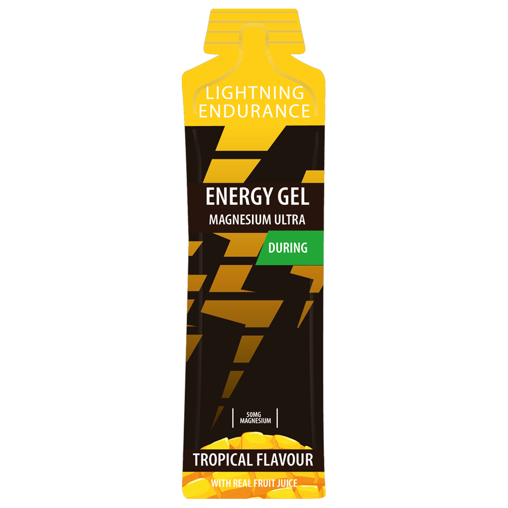 Lightning Endurance Energy Gel Magnesium Ultra - Tropical - 24 x 60 ml ...